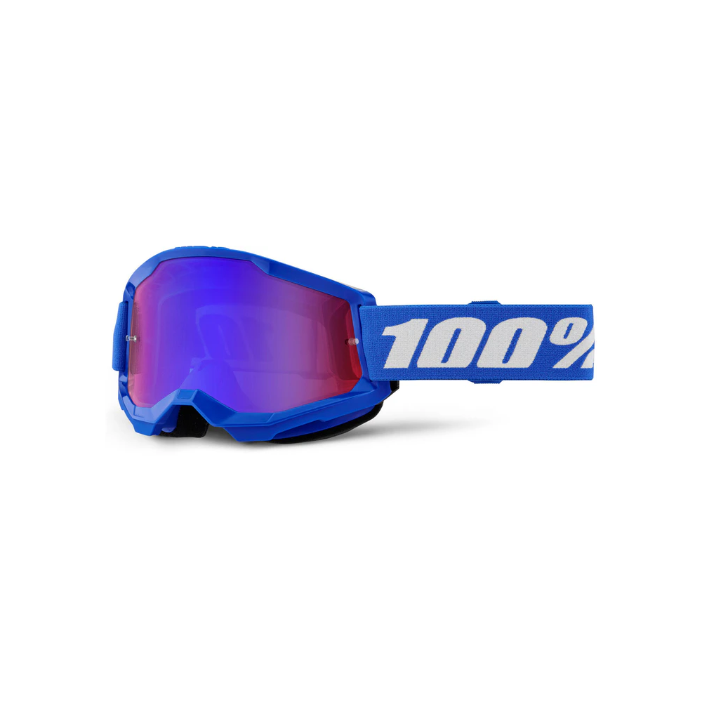 100% STRATA 2 BLUE GOGGLES – Moto Mate