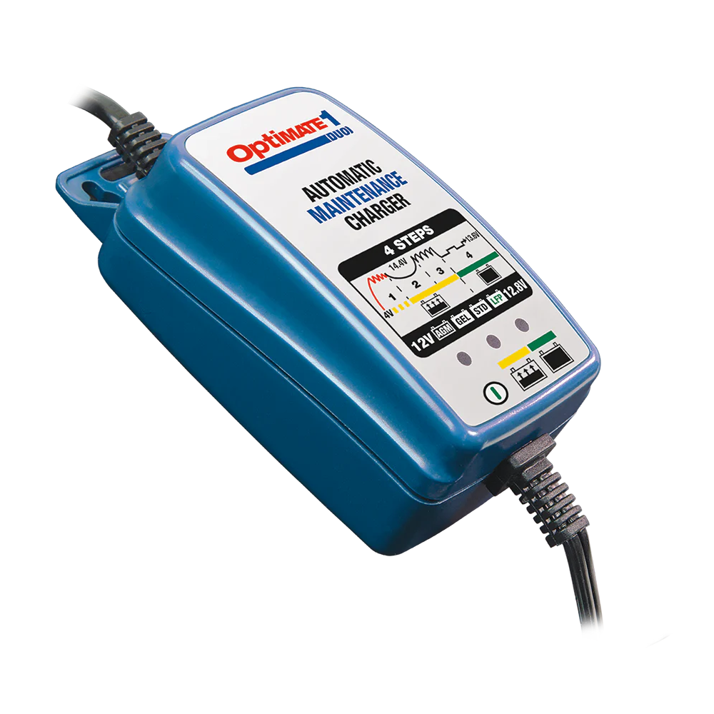 OPTIMATE 1 DUO BATTERY CHARGER – Moto Mate