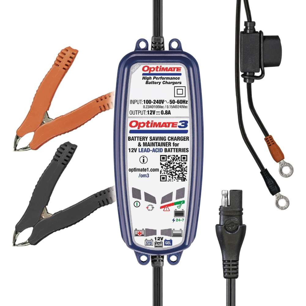 OPTIMATE 3 BATTERY CHARGER – Moto Mate
