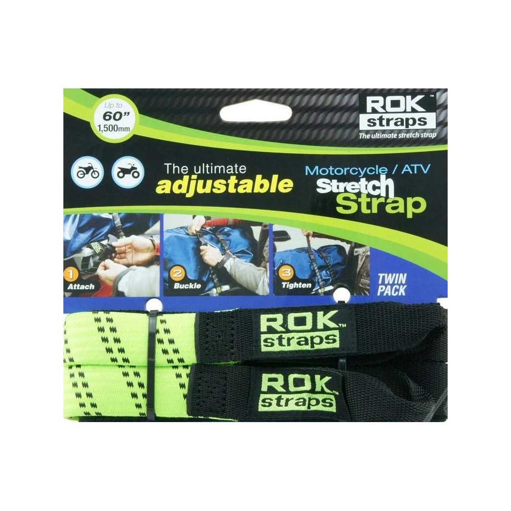 ROK MOTORCYCLE 2 PACK ADJUSTABLE STRAPS – Moto Mate